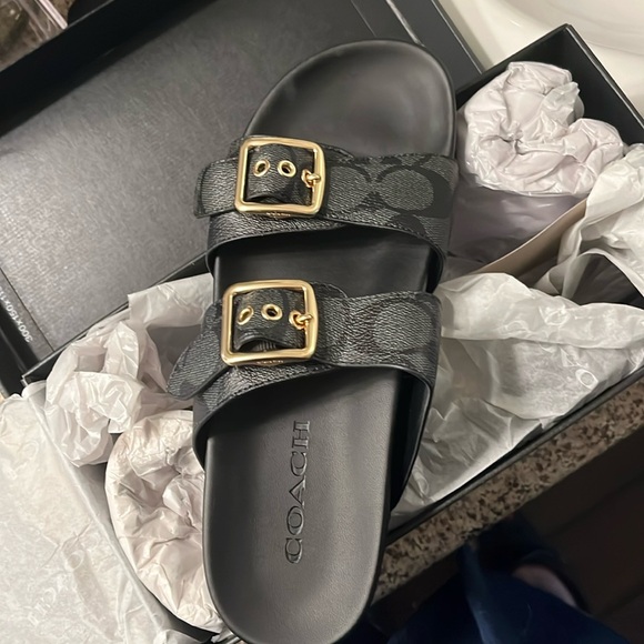 Coach | Shoes | Coach Allanah Signature Sandal | Poshmark